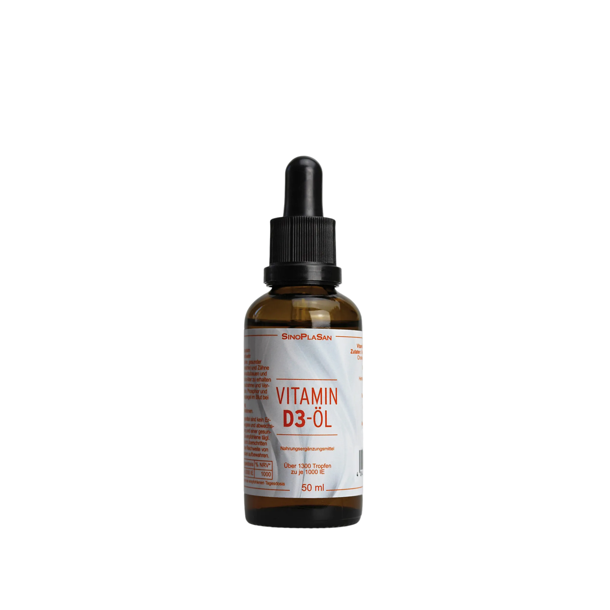 Premium vitamin D3 oil 50ml | 1000 IU per drop